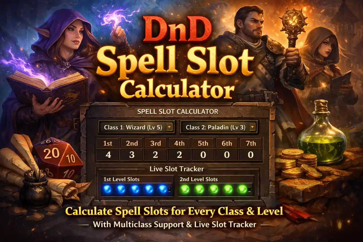 DnD Spell Slot Calculator